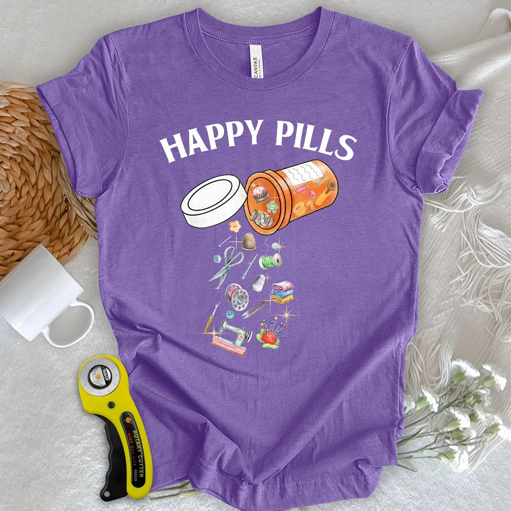 Happy pills T-shirt – ThreadsMuse