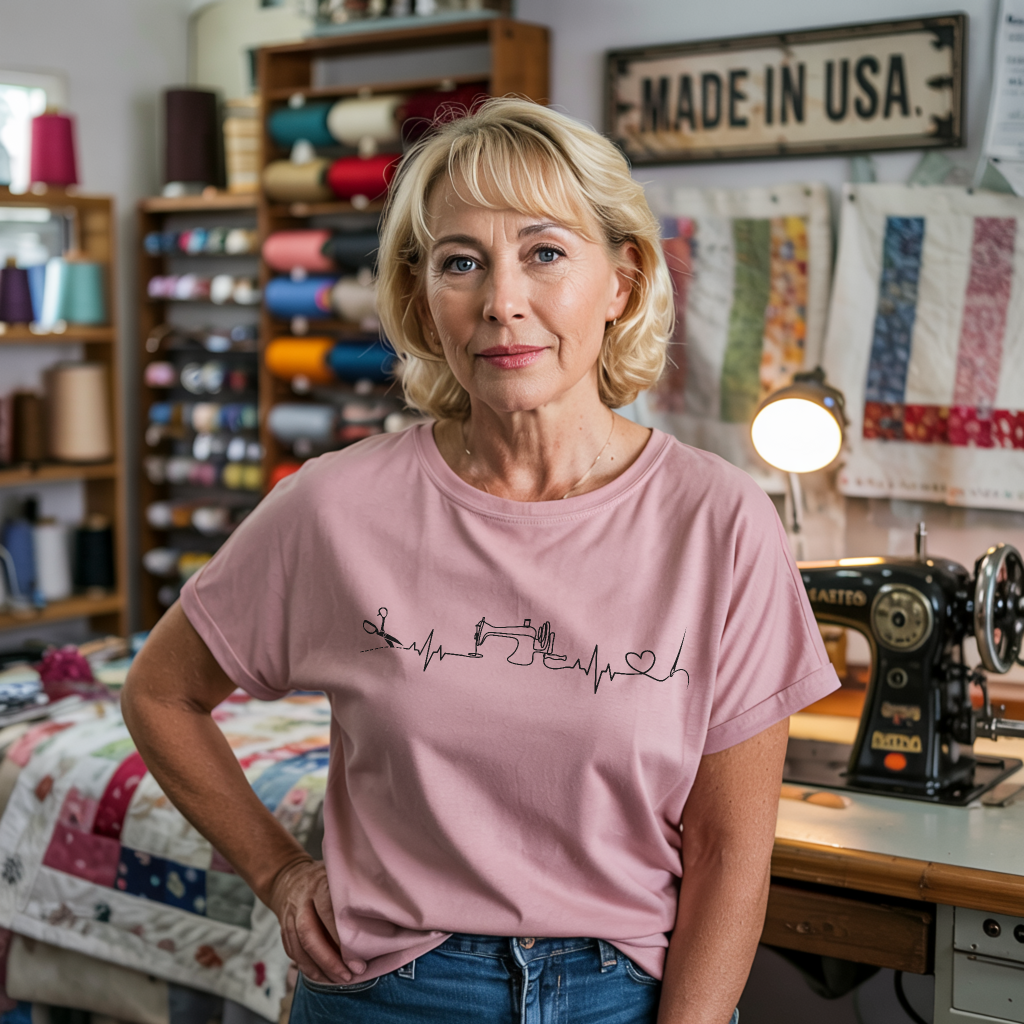 Sewing Heartbeat T-shirt – ThreadsMuse