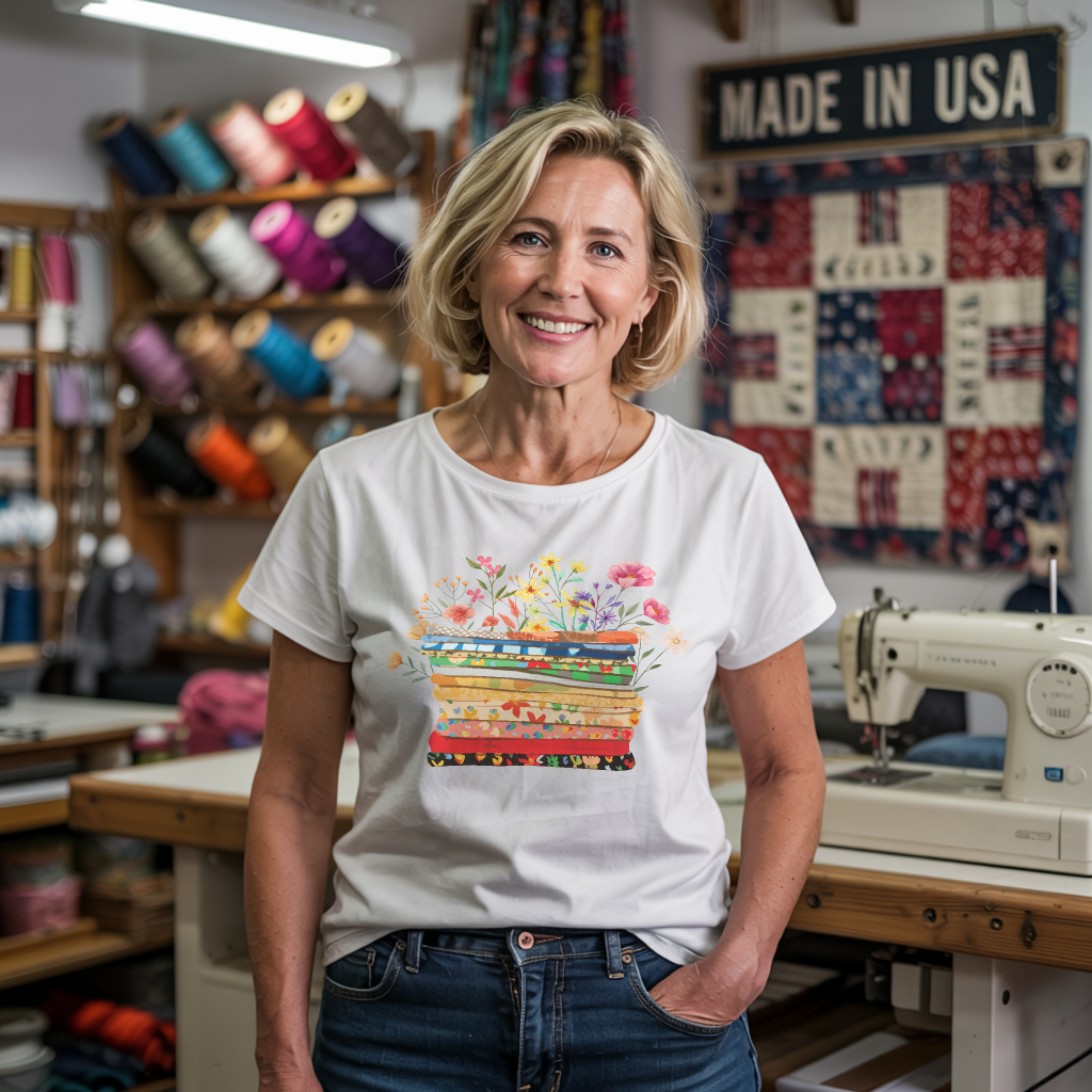 Floral Fabric T-shirt – ThreadsMuse