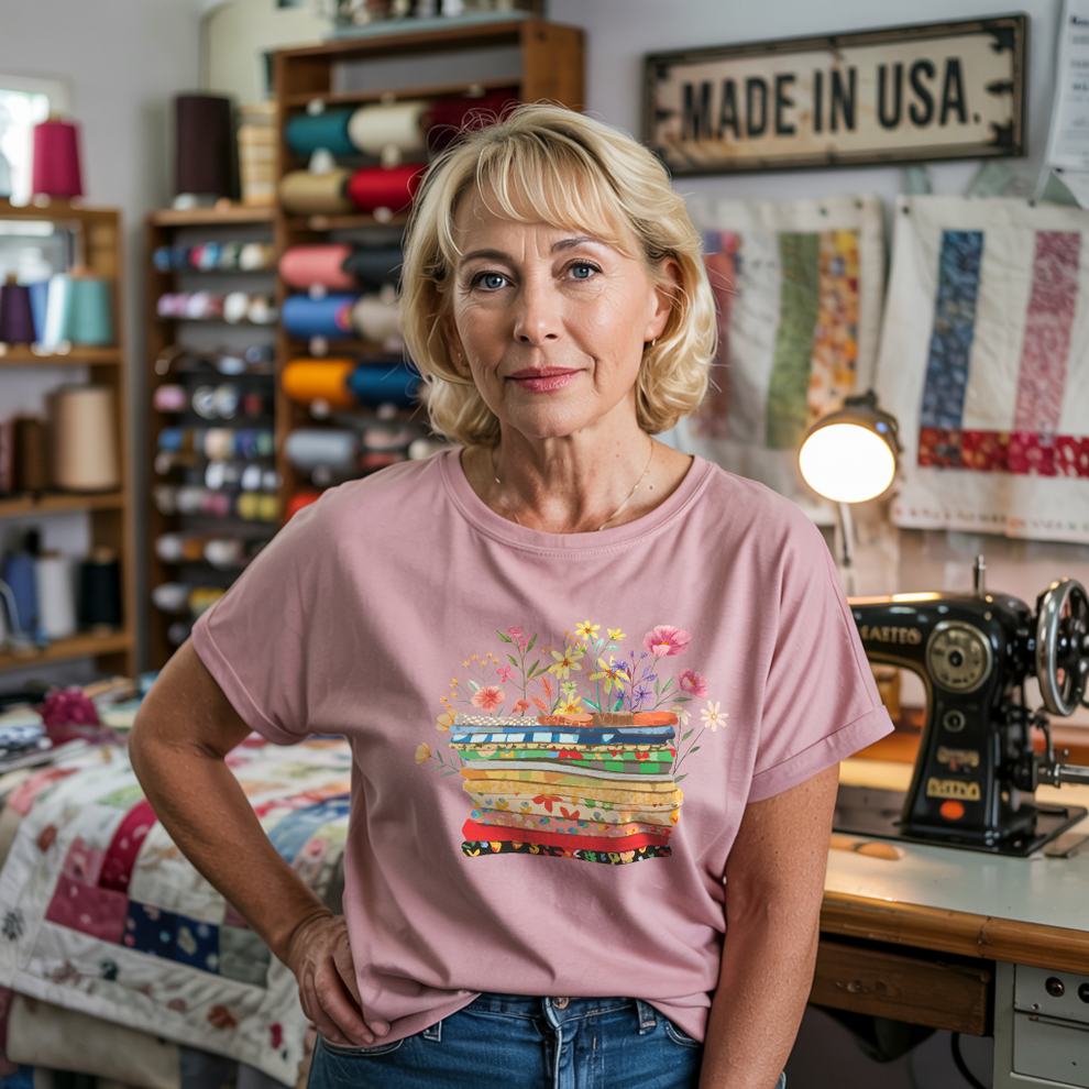 Floral Fabric T-shirt – ThreadsMuse