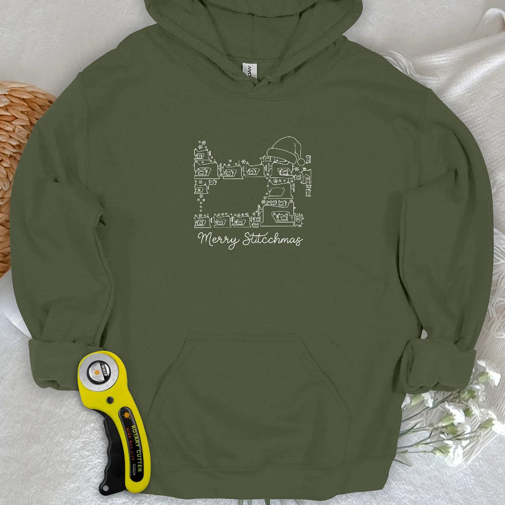 Merry Stitchmas Hoodie – ThreadsMuse