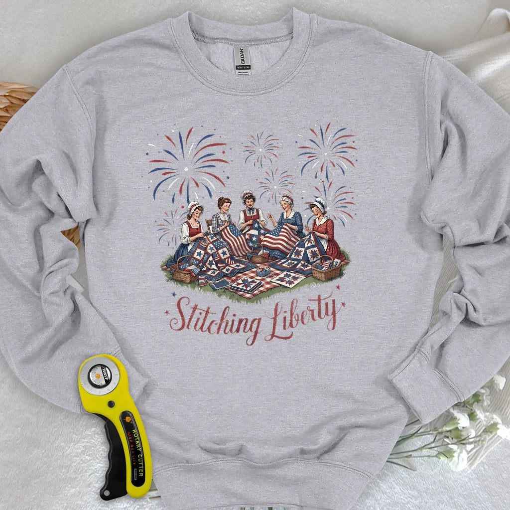 Stitching Liberty Sweatshirt – ThreadsMuse